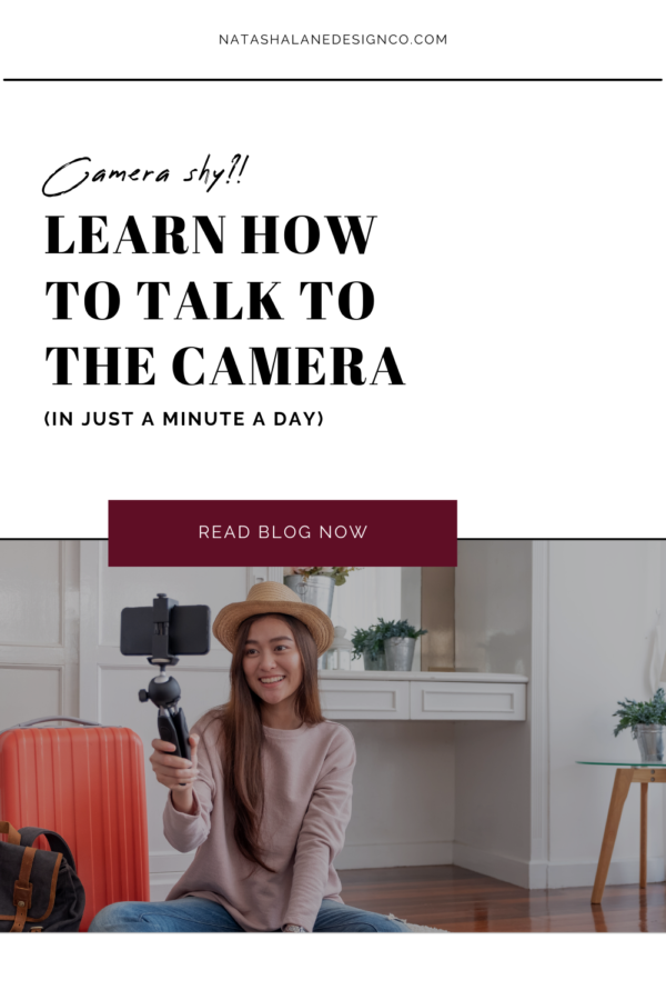 Camera shy? How to talk on camera (in just a minute a day) - Natasha ...